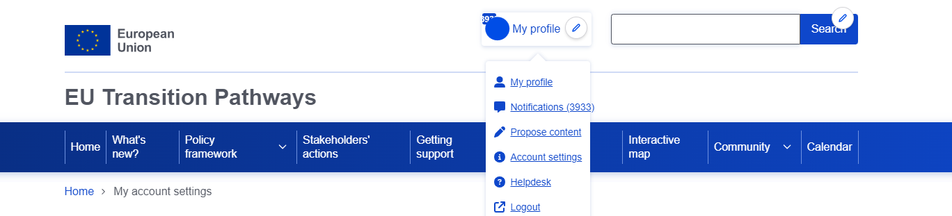 User Guidance of the Transition Pathway Stakeholder Support Platform | EU Transition Pathways ...